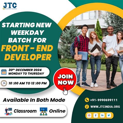 Jtc India On Linkedin Jtcindia Frontenddevelopment Newbatch Webdevelopment Learntocode