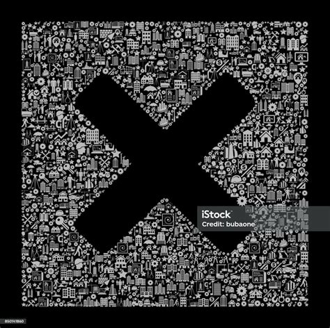 X 표시 건설 업계 벡터 아이콘 패턴 도시에 대한 스톡 벡터 아트 및 기타 이미지 도시 알파벳 X 개발 Istock