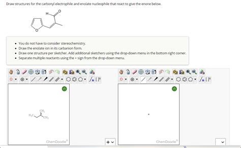 solved draw structures for the carbonyl electrophile and