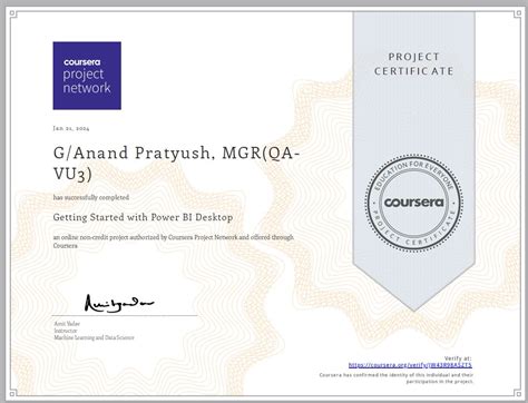 Pratyush Anand On Linkedin Im Happy To Share That Ive Obtained A New Certification Power Bi