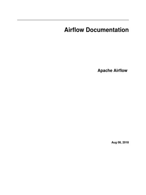 Airflow Documentation 080818 Pdf Intellectual Works Computing
