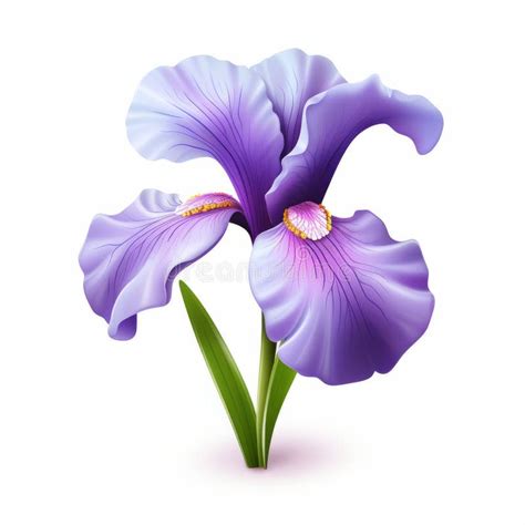 Iris 3d Icon Cartoon Clay Material With Nintendo Isometric Spotlight