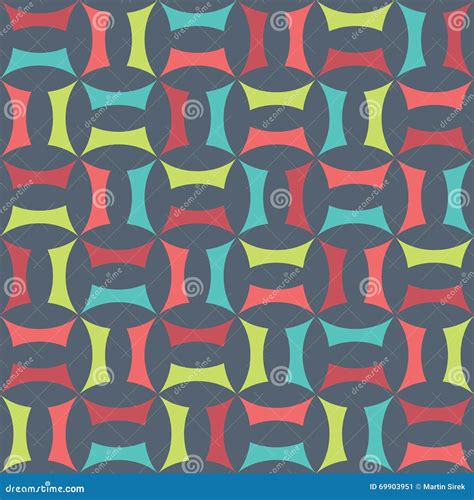 Vector Modern Seamless Colorful Geometry Pattern Color Abstract Stock