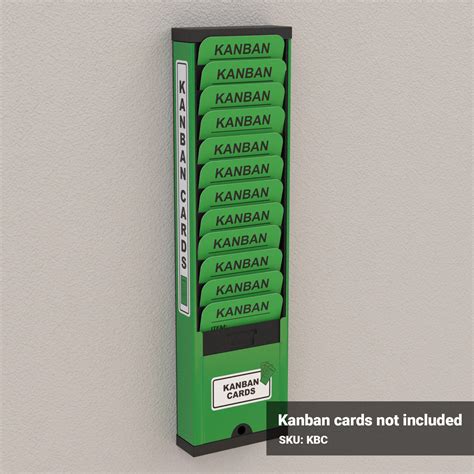 Kanban Card Rack Green Creative Safety Supply