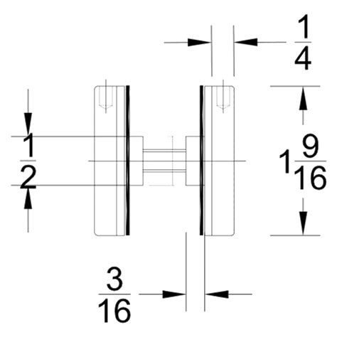 Inox Black Round Glass Aligner Steel And Pipes Inc