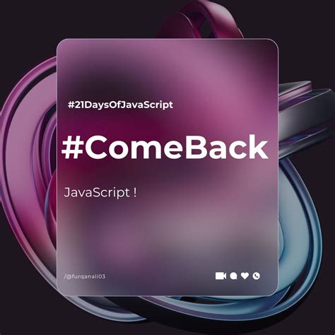 Furqan Ali On Linkedin Javascriptjourney 21codingchallenge Comeback