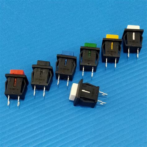 สวทช ON OFF ปมกด Push Button Switch 14x14mm 2 Pin DS 430A Self lock DS 430B No lock DS