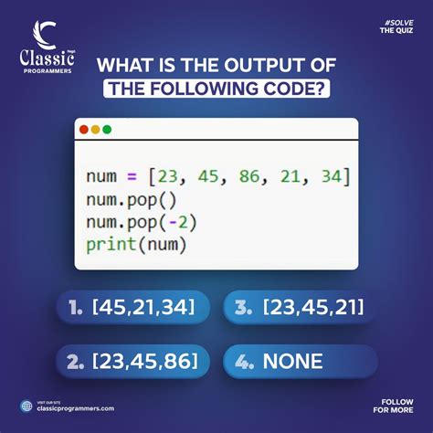 Pythonquiz Codingchallenge Classicprogrammers Learntocode