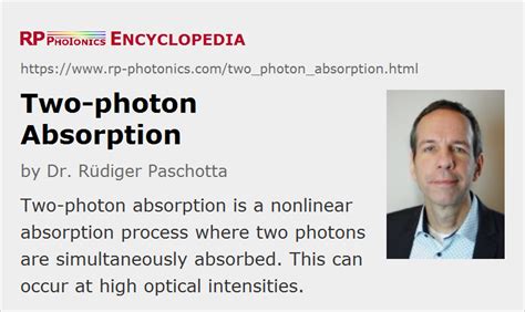 Two Photon Absorption Tpa