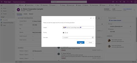 How To Make Dialogs For Model Driven Apps Using Custom Pages Dianamics Pcf Lady