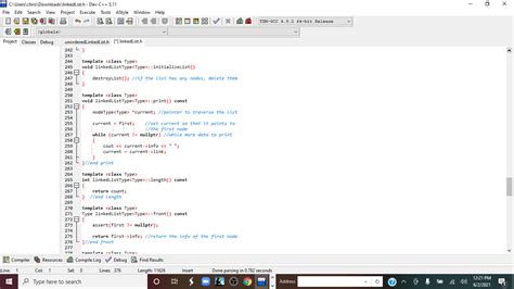 This Is A C Program Extend The Class Linkedlisttype