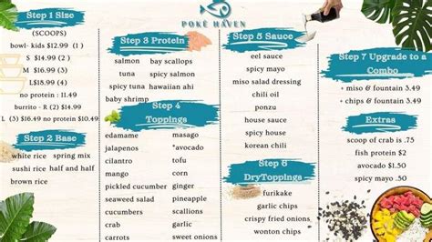 Poke Haven Menu In Victorville Ca Order Delivery And Reviews