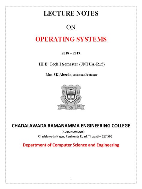 operating systems lecture notes 1 pdf client server model kernel