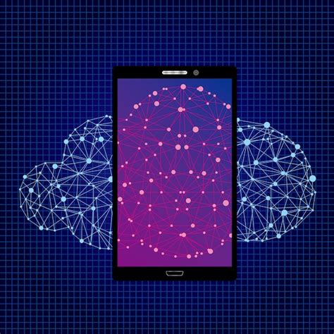 Premium Vector Vector Drawn Mobile Phone Cloud Computing Concept