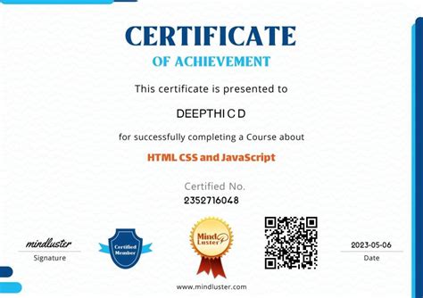 Deepthi C D On Linkedin Just Finished The Course Html Css And