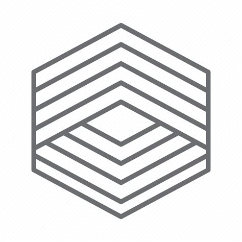 Geometric Square Rectangle Shape Grid Abstract Hexagon Icon Download On Iconfinder