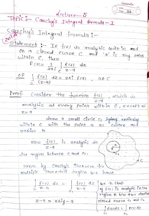 SOLUTION Cauchys Integral Formula Studypool