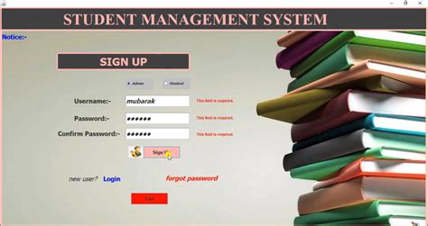 Student Management System Project Using Java And Mysql