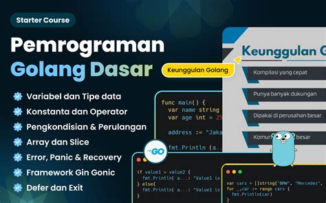 Kelas Online Pemrograman Golang Dasar Buildwithangga