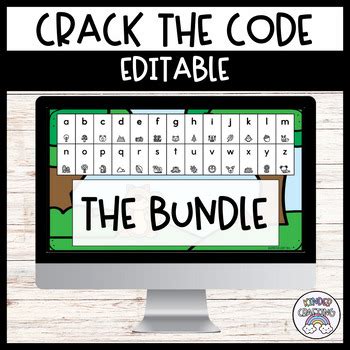 Crack The Code Editable PowerPoint The Bundle By KinderCrafting