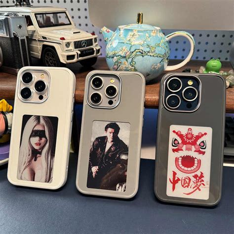 Diy Smart Nfc Color Ink Screen Display Mobile Case For Iphone