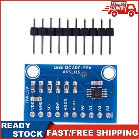 ads1115 adc module amplifier development board i2c 2 0v to 5 5v for