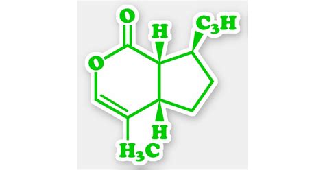 Catnip Nepetalactone Molecular Chemical Formula Zazzle