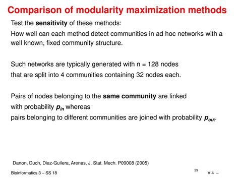 Bioinformatics 3 V 5 Weak Indicators And Communities Ppt Download