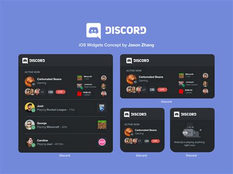 Discord Ios Widgets Concept By Jason Zhang On Dribbble