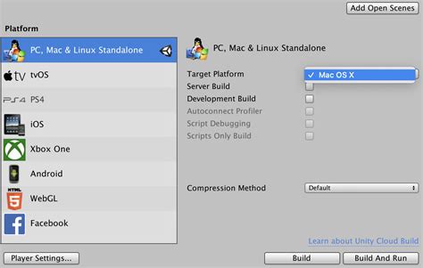Im Running Unity On A Mac There Is No Option To Build To Windows