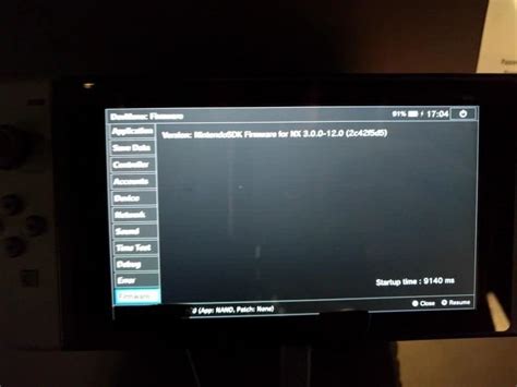 first look at the nintendo switch devmenu