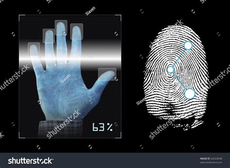 imágenes de Biometric hand scanner Imágenes fotos y vectores de stock Shutterstock