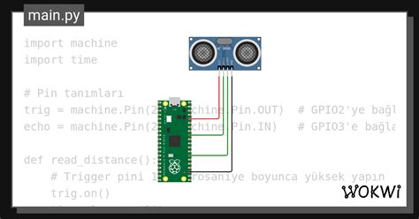 Uzaklık Sensörü Wokwi Esp32 Stm32 Arduino Simulator