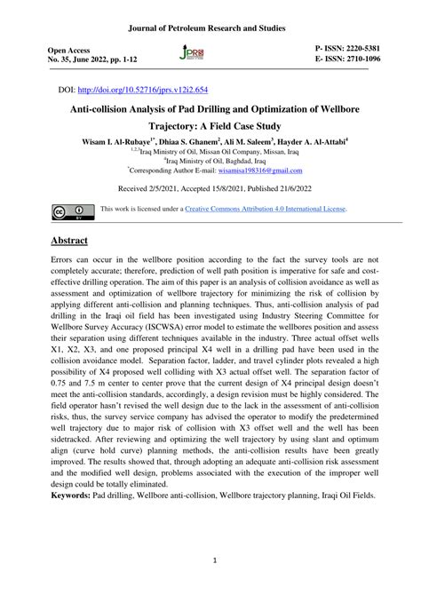 Pdf Anti Collision Analysis Of Pad Drilling And Optimization Of Wellbore Trajectory A Field