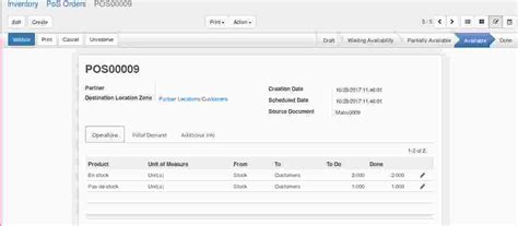 Stock Picking Not Validated When POS Selling Under Stock Products In Lines One With