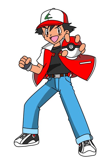 Ash Ketchum Red Version By Omegaridersangou On Deviantart