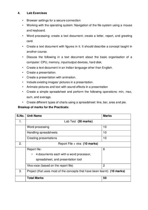 Cbse Class 9 Computer Applications Syllabus 2024 Pdf Download Here