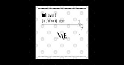 the definition of introversion introvert sticker teepublic