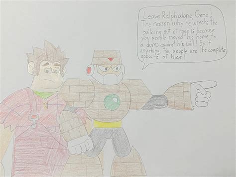 Stone Man stands up for Ralph by protoman17 on DeviantArt