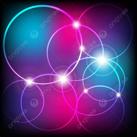 Glowing Circles Beam Light Background Vector Beam Light Background
