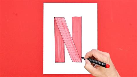 how to draw netflix logo youtube