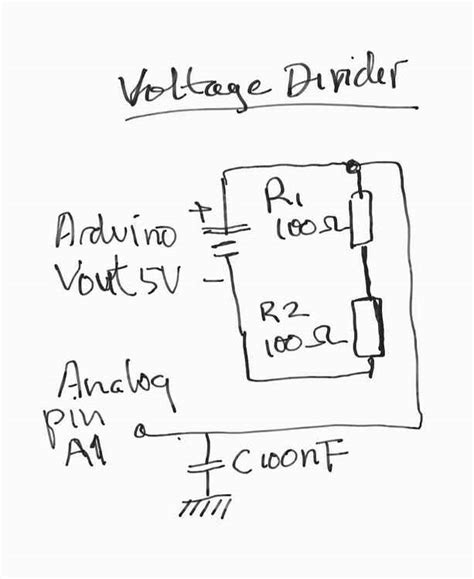 voltage divider and floating voltage read general guidance arduino