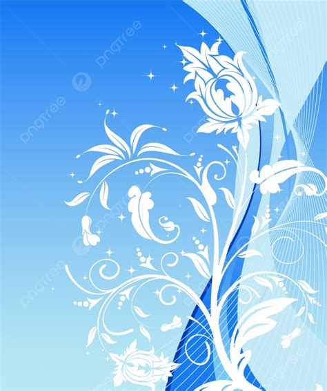 꽃 배경 Eps 자연 실루엣 창조적 무늬 웨이브 배경 일러스트 및 사진 무료 다운로드 Pngtree