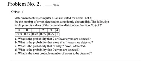 solved problem no 2 10 pts given after manufacture
