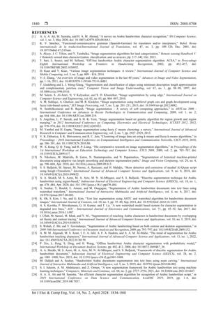 Segmentation Techniques For Arabic Handwritten A Review PDF