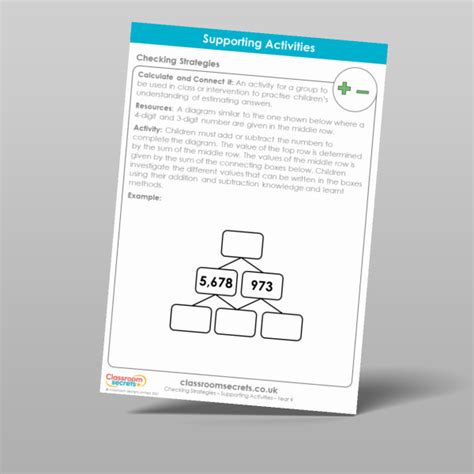 Year 4 Checking Strategies Supporting Activity Resource Classroom Secrets