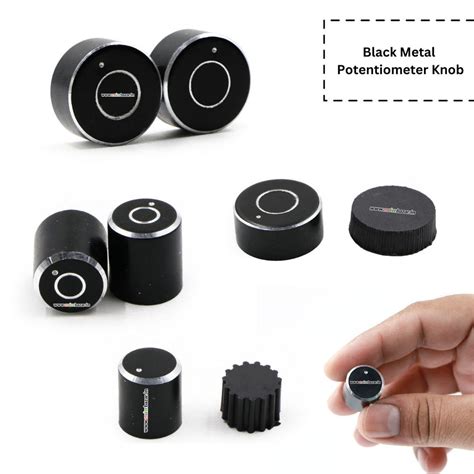 High Quality Black Metal Potentiometer Knob Durable And Stylish Control