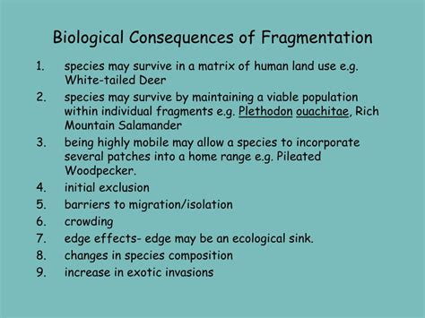Ppt Habitat Fragmentation Powerpoint Presentation Free Download Id1928018