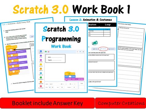 scratch 3 0 lesson booklet 1 including answers teaching resources