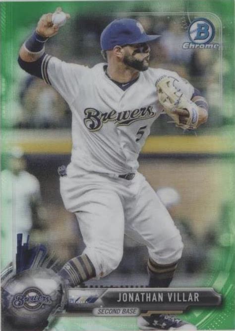 2017 Bowman Chrome Green Refractor 79 Jonathan Villar 99 For Sale Online Ebay
